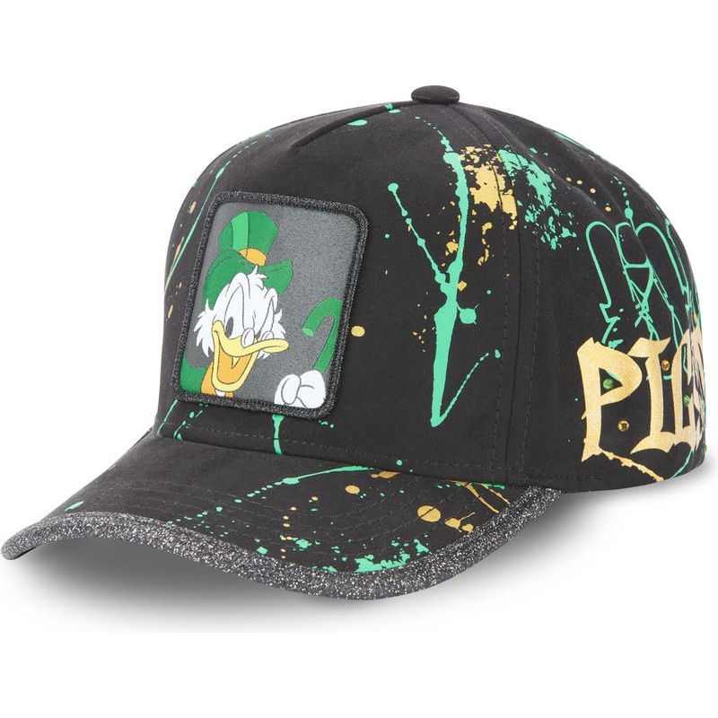 Capslab Curved Brim Scrooge McDuck TAG SCR1 Disney Black and Green ...